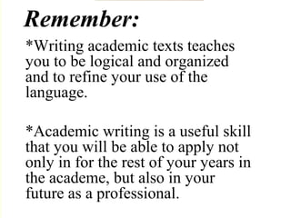 Eng7 academic writing vs creative writing | PPT