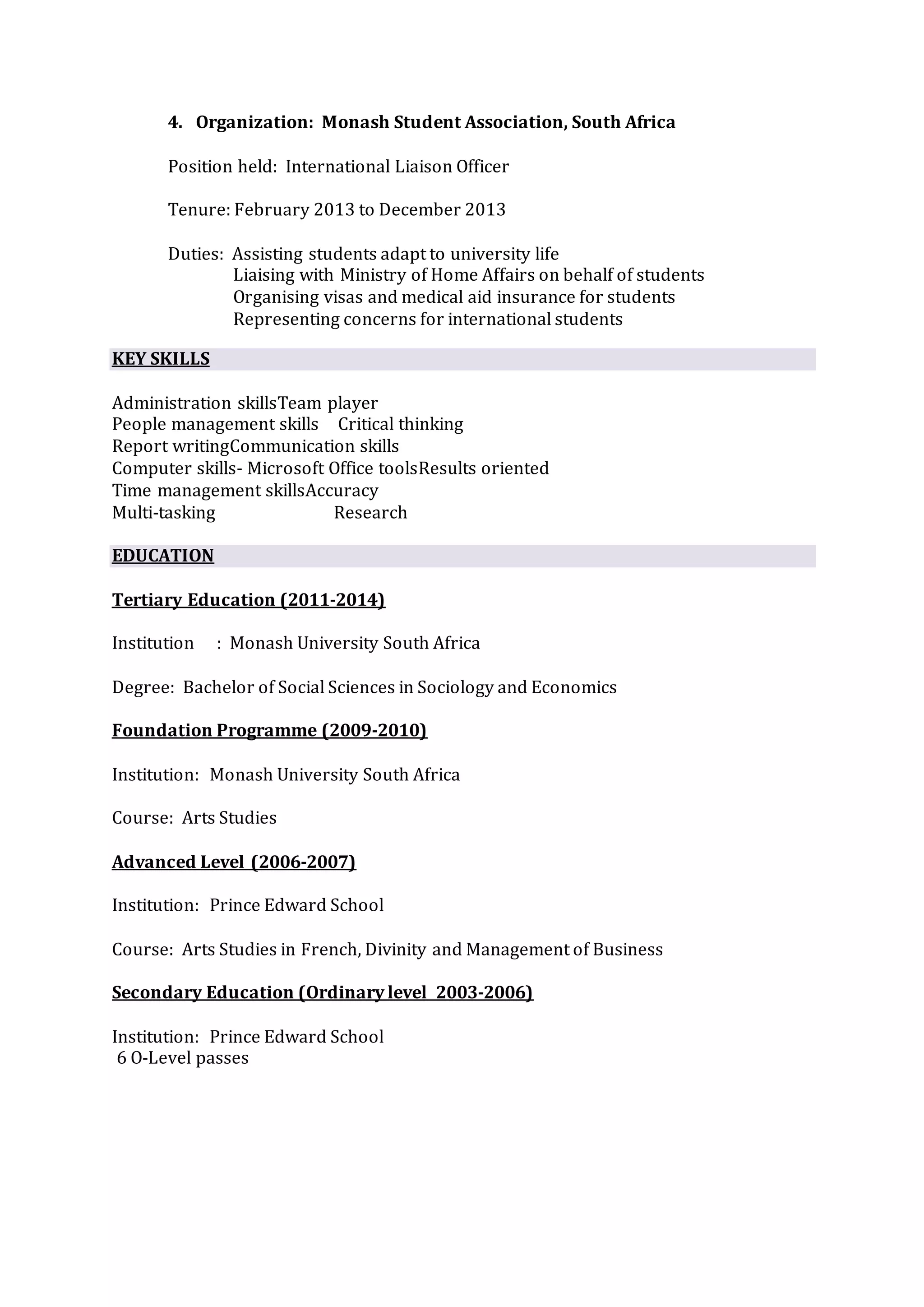 ANDREW CURRICULUM VITAE | PDF