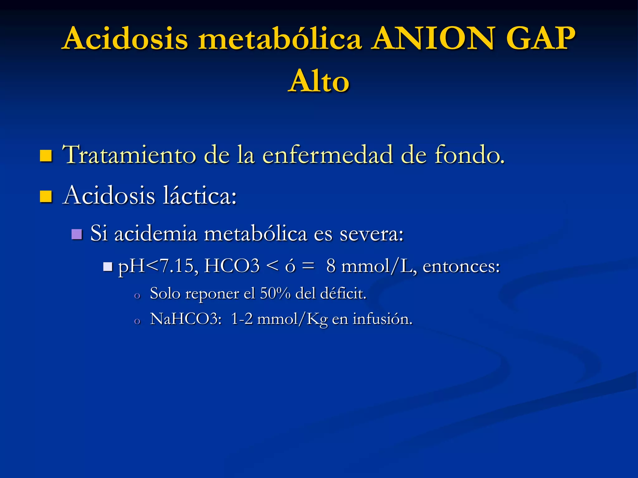 ACIDOSIS METABÓLICA | PPT
