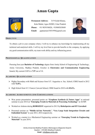 Aman@Resume | PDF