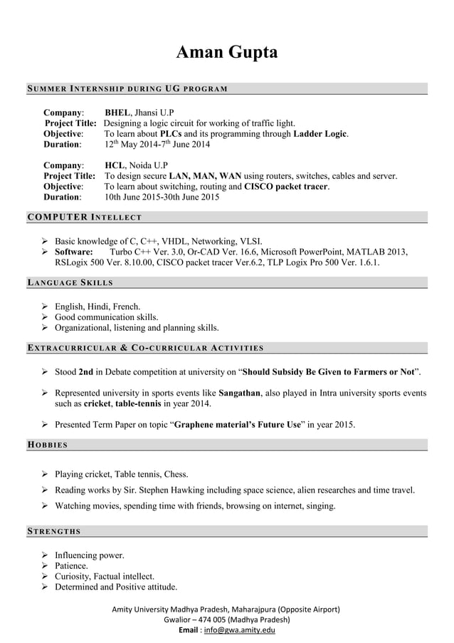 Aman@Resume | PDF