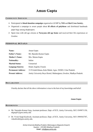 Aman@Resume | PDF