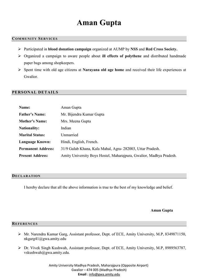 Aman@Resume | PDF