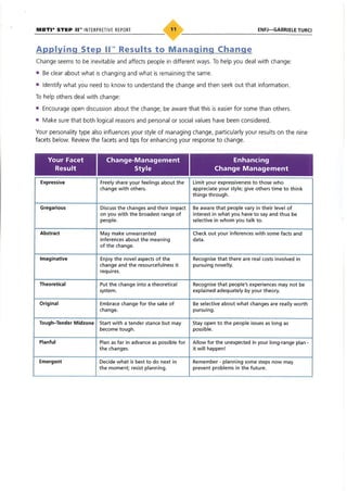 MYERS-BRIGGS TYPE INICATOR - MBTI 1 | PDF