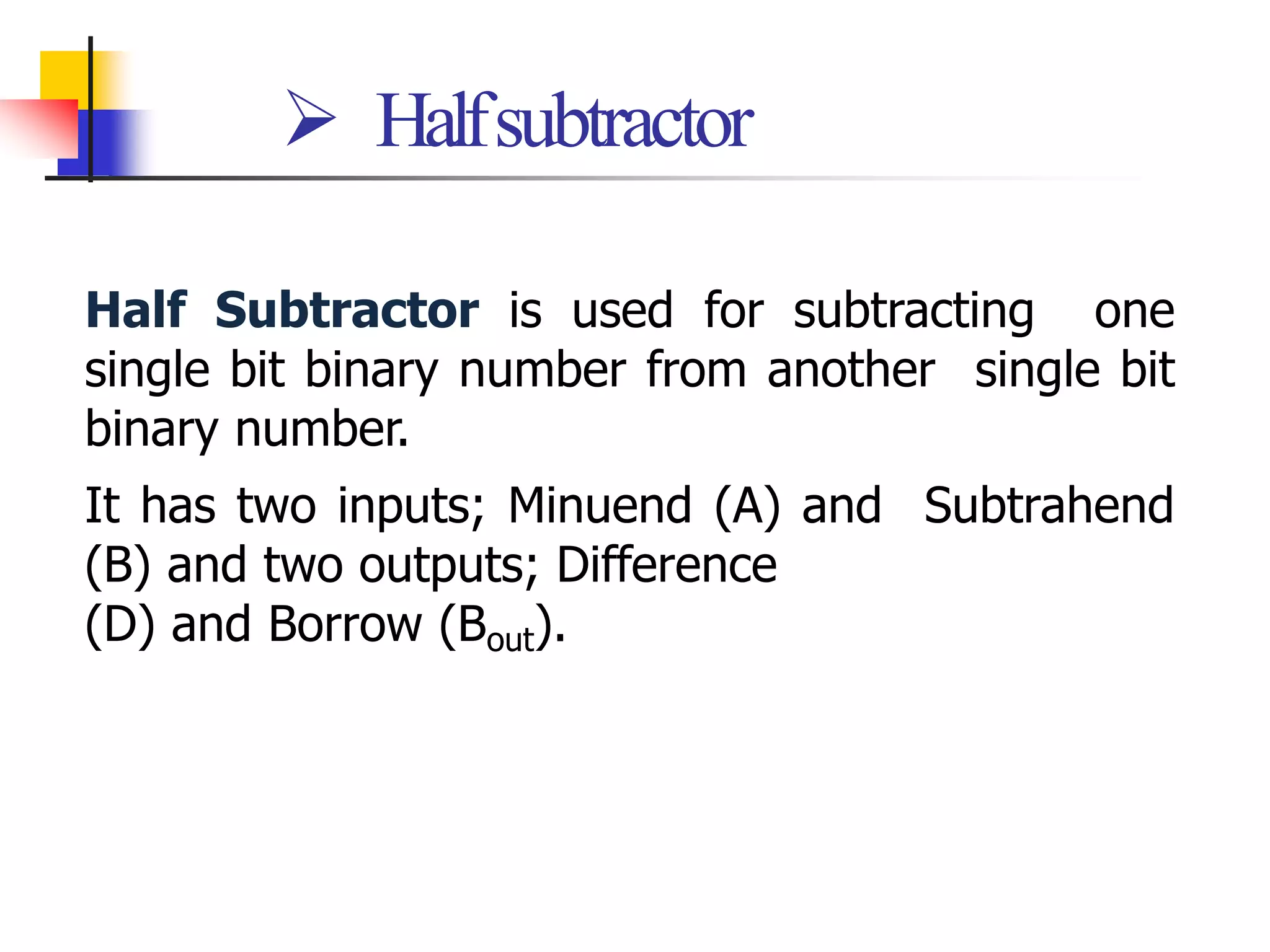 adder and subtractor | PPT