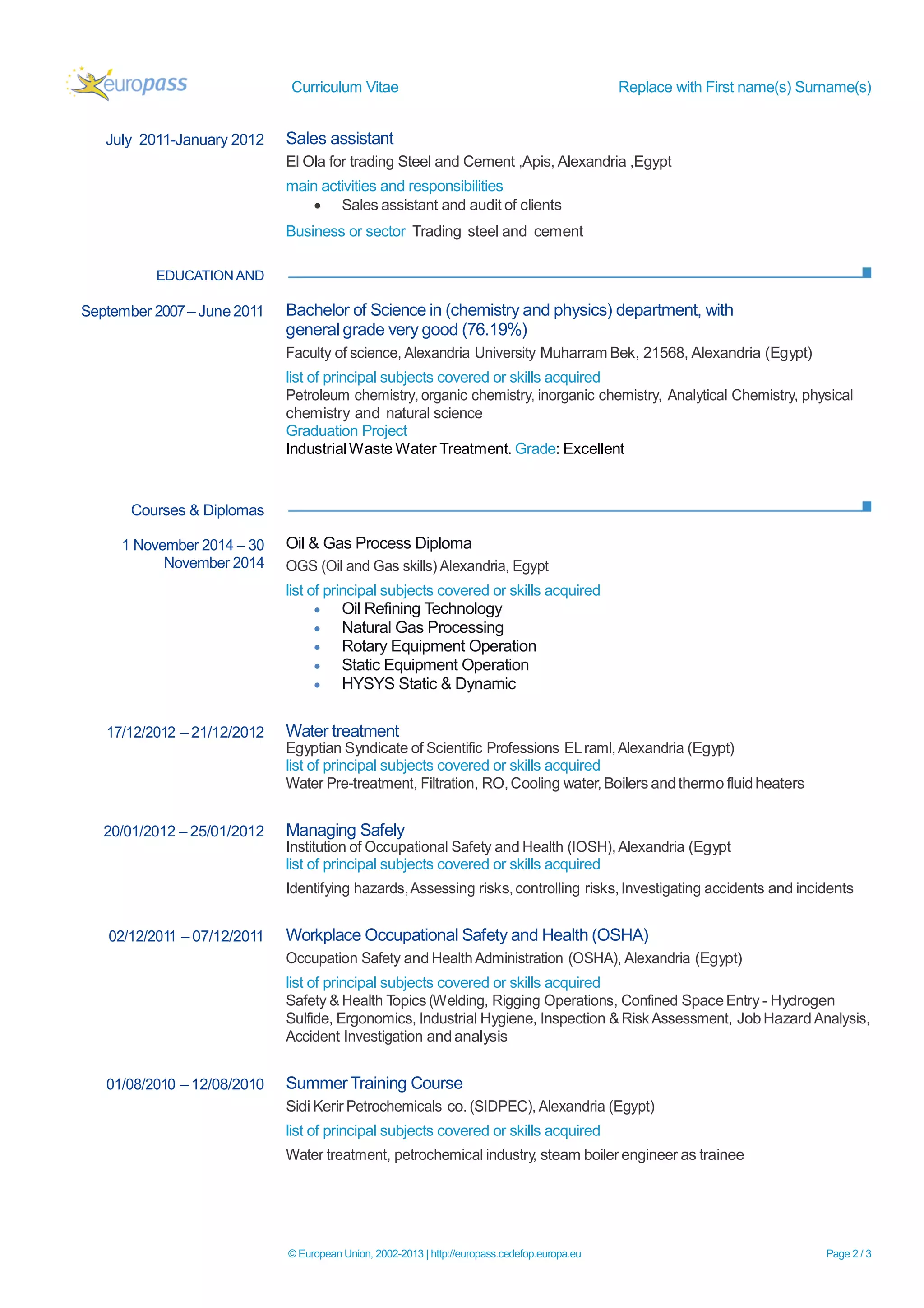 sherif saad cv | PDF