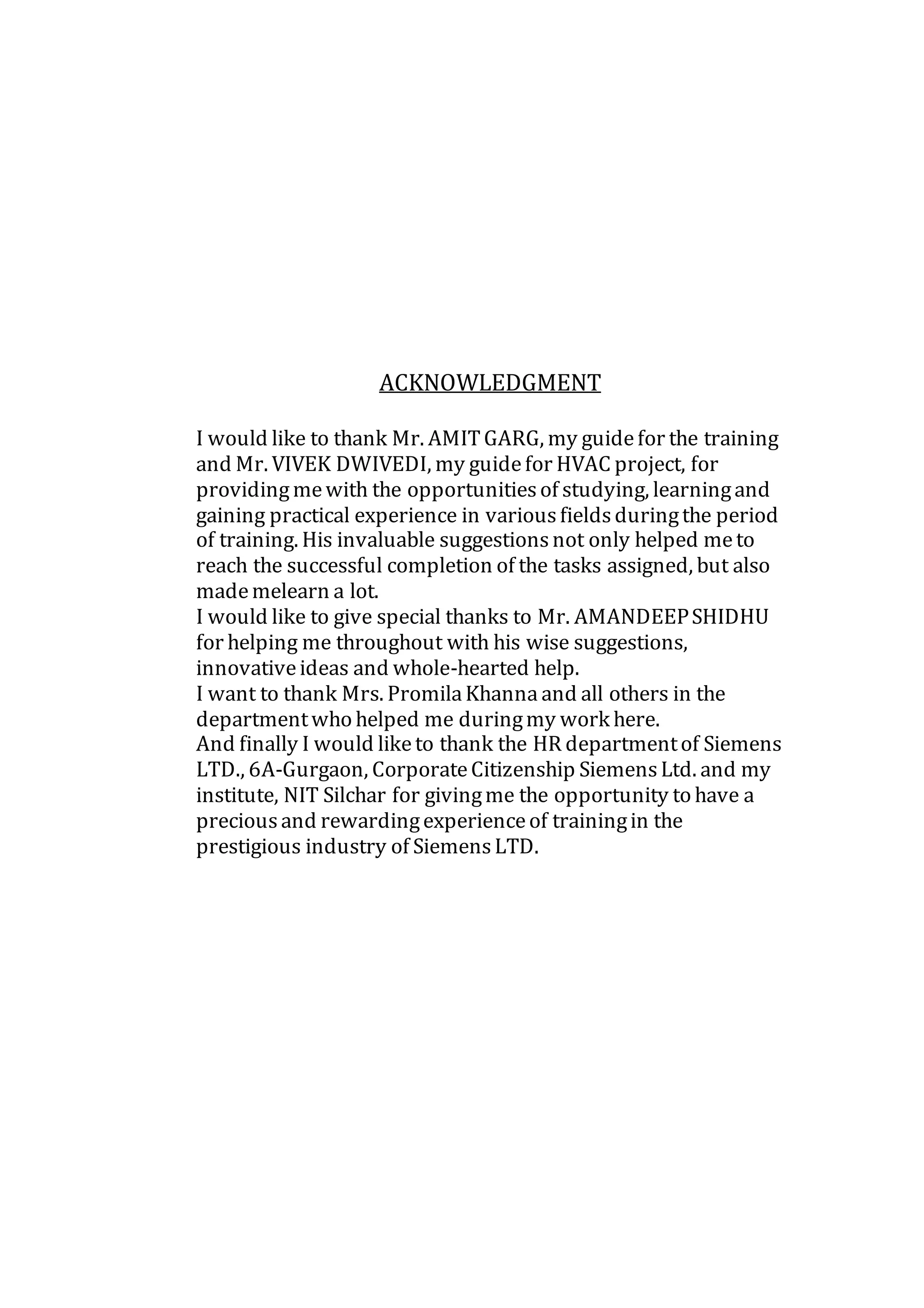 Report On Summer Training | PDF