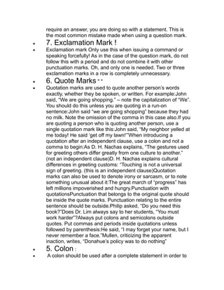 punctuation Marks | RTF