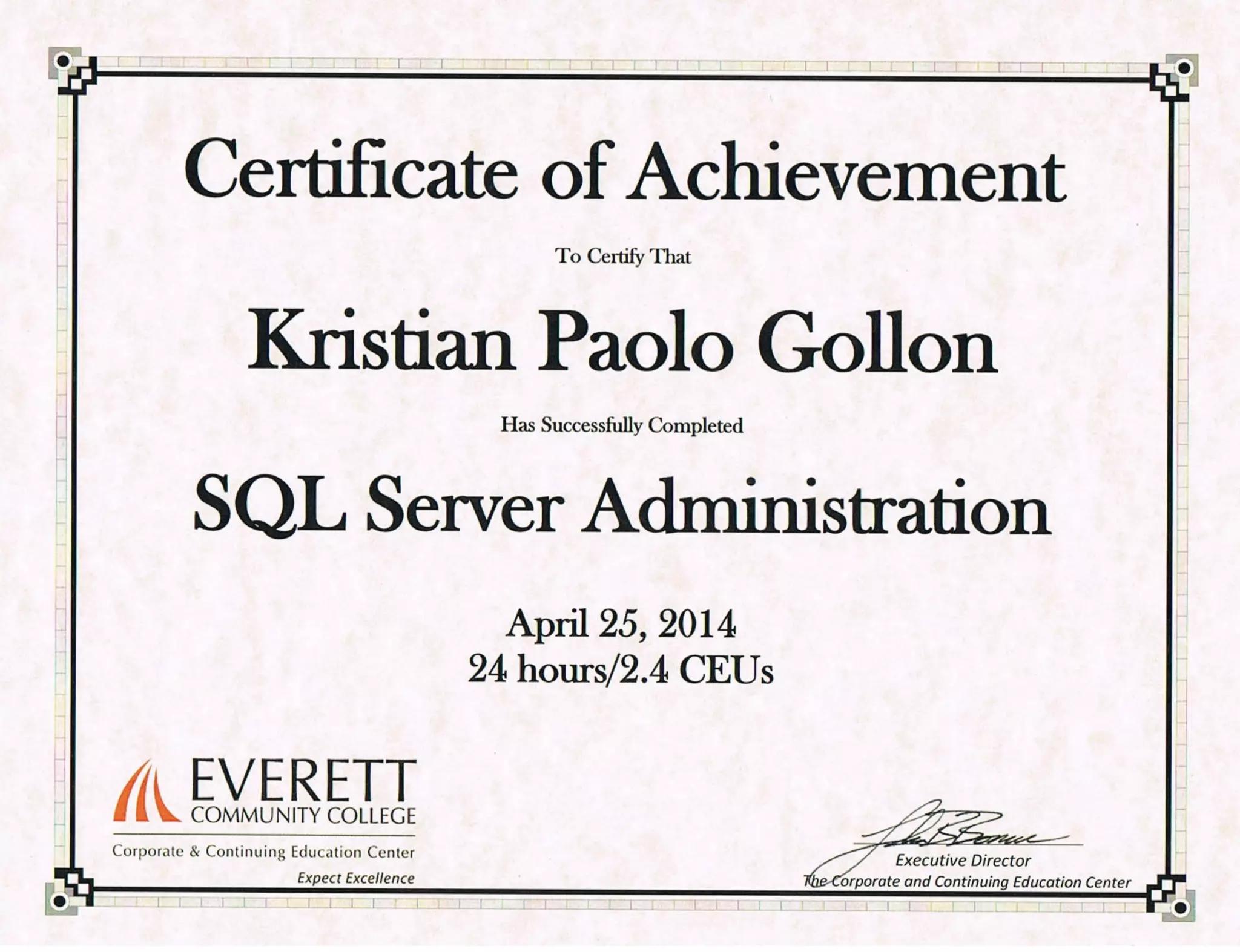 Certificate of Completion | PDF