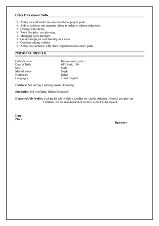 Kishan Yadav Resume-16 | PDF