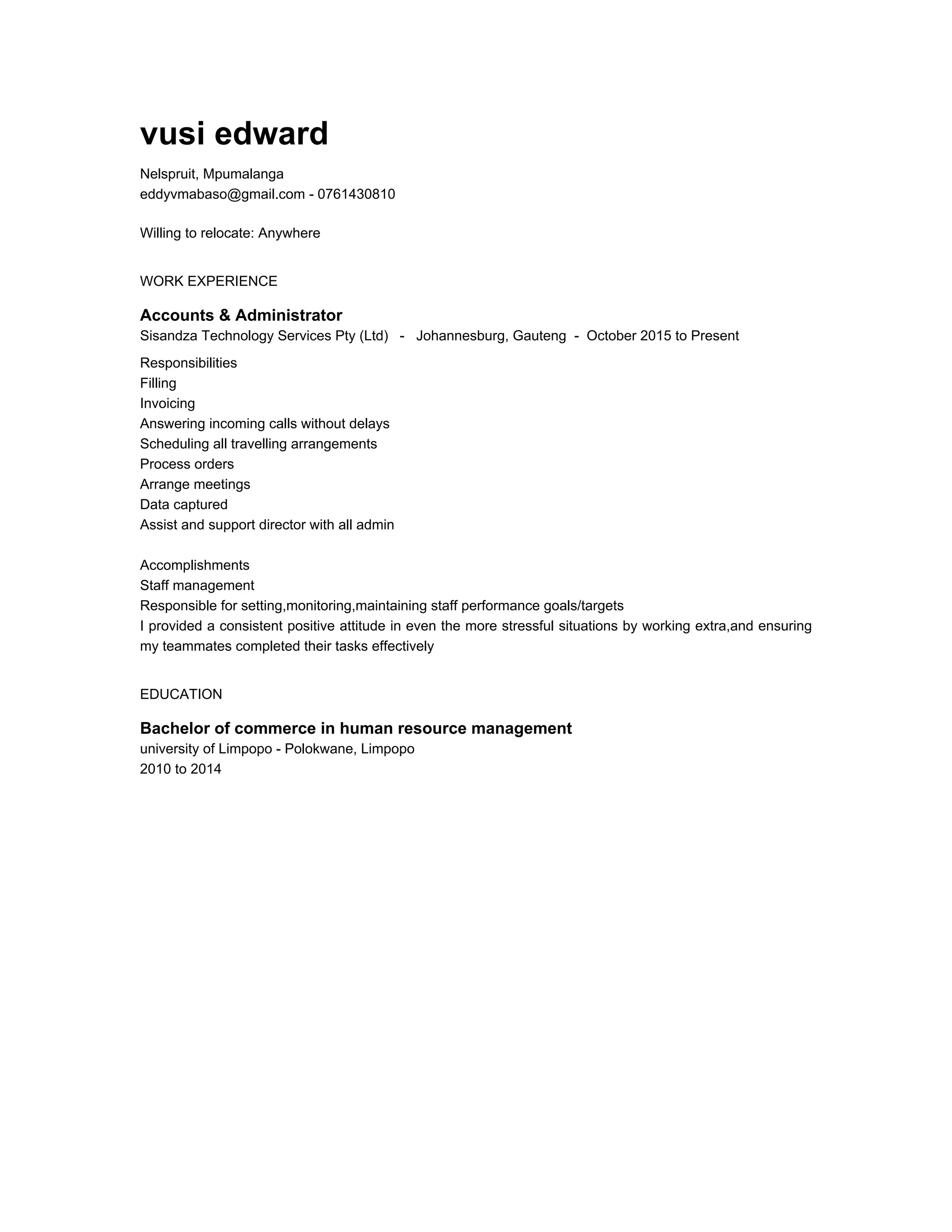 FULL CV | PDF