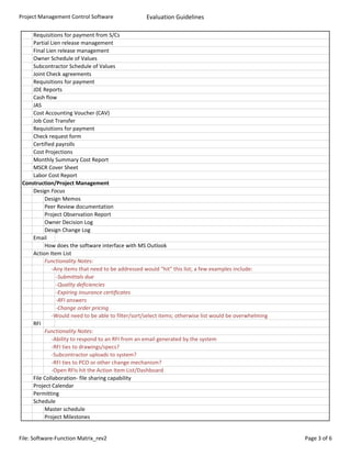 PMCS Evaluation Guidelines | PDF