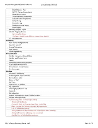 PMCS Evaluation Guidelines | PDF
