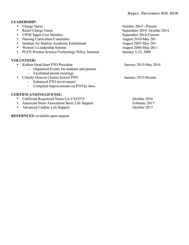 Reyes,T. Resume 2013 | PDF