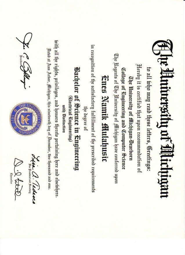 Degree and Certificates | PDF