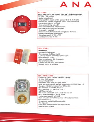 2015 Hochiki Product Catalog_Reduced | PDF