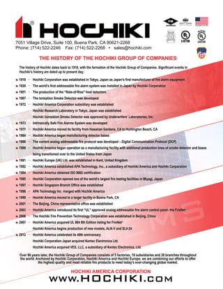 2015 Hochiki Product Catalog_Reduced | PDF