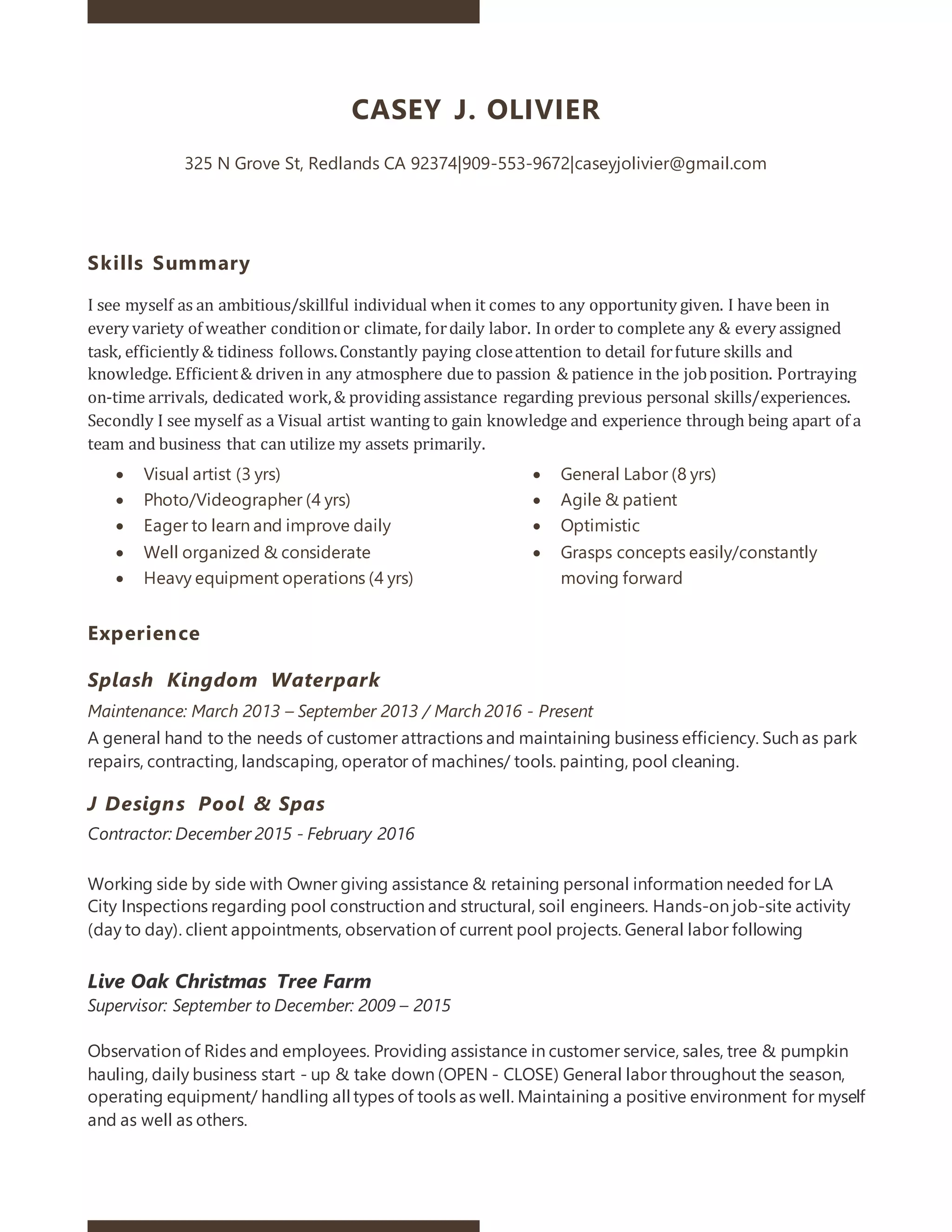Casey Resume | DOCX