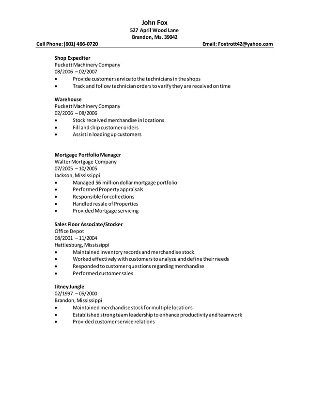 Johnnie Resume 2015 | DOCX