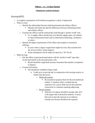 8 Military to Civilian Mapping of the Map | PDF