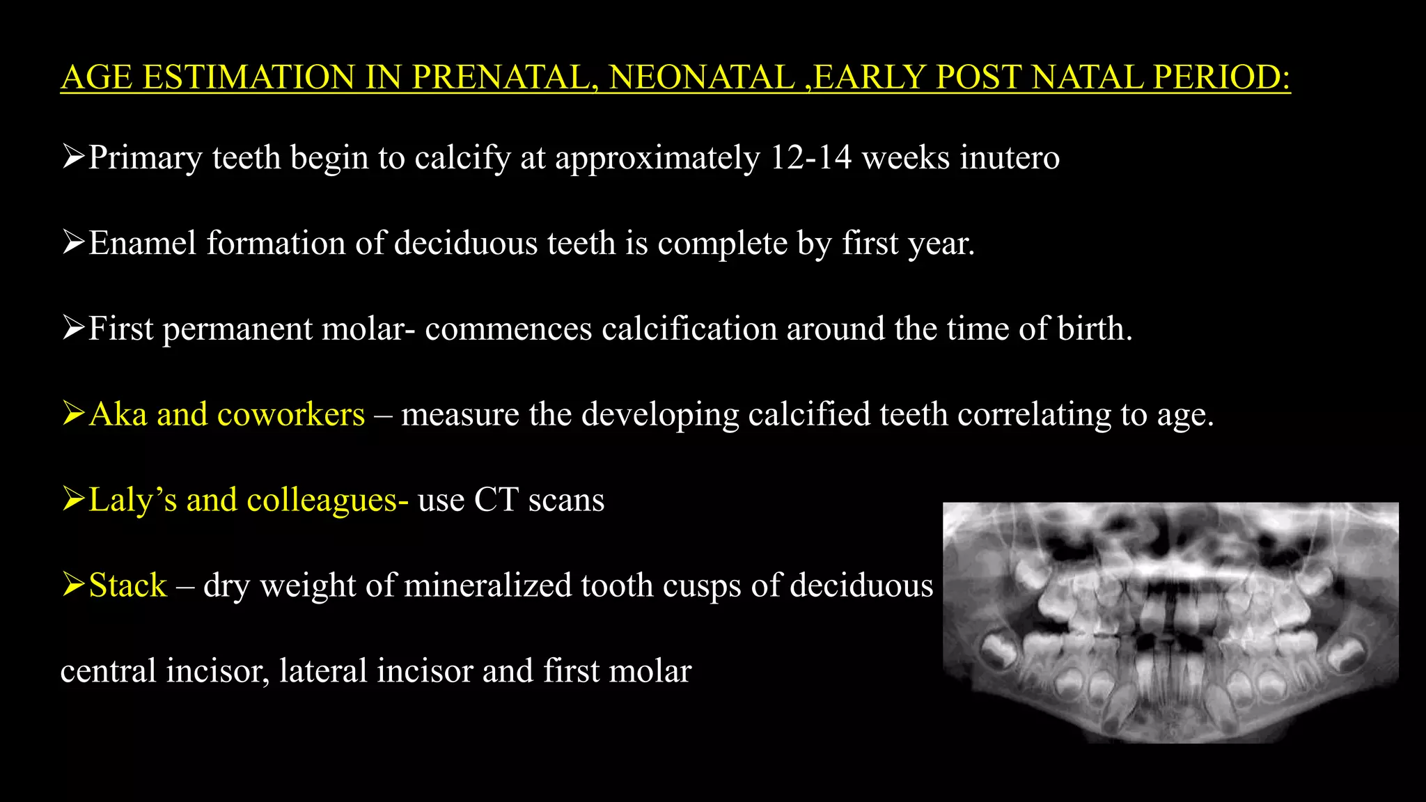 AGE ESTIMATION IN FORENSICS | PPTX