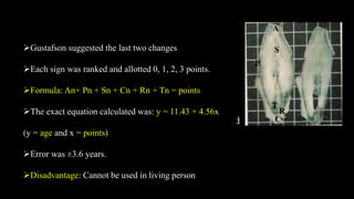 AGE ESTIMATION IN FORENSICS | PPTX