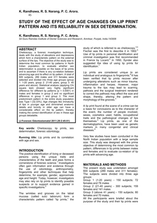 7 age changes on lip print | PPT