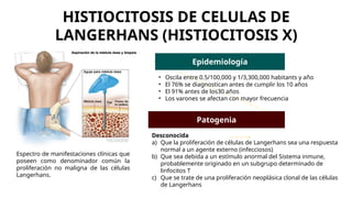 Histiocitosis tema de clase de hematologia | PPTX