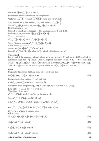 On Some Geometrical Properties of Proximal Sets and Existence of Best Proximity Points | PDF