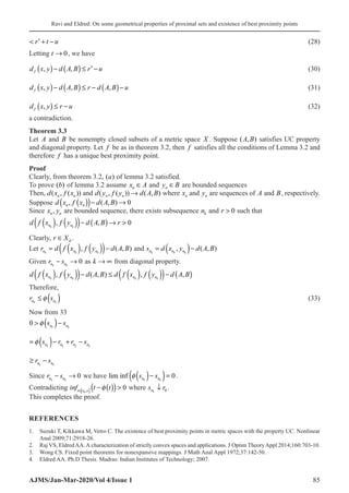 On Some Geometrical Properties of Proximal Sets and Existence of Best Proximity Points | PDF