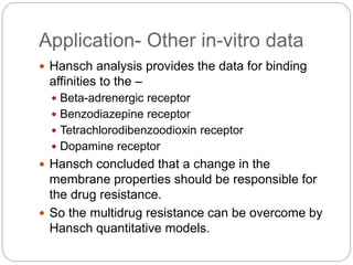 Hansch and Free-Wilson QSAR Models | PPTX
