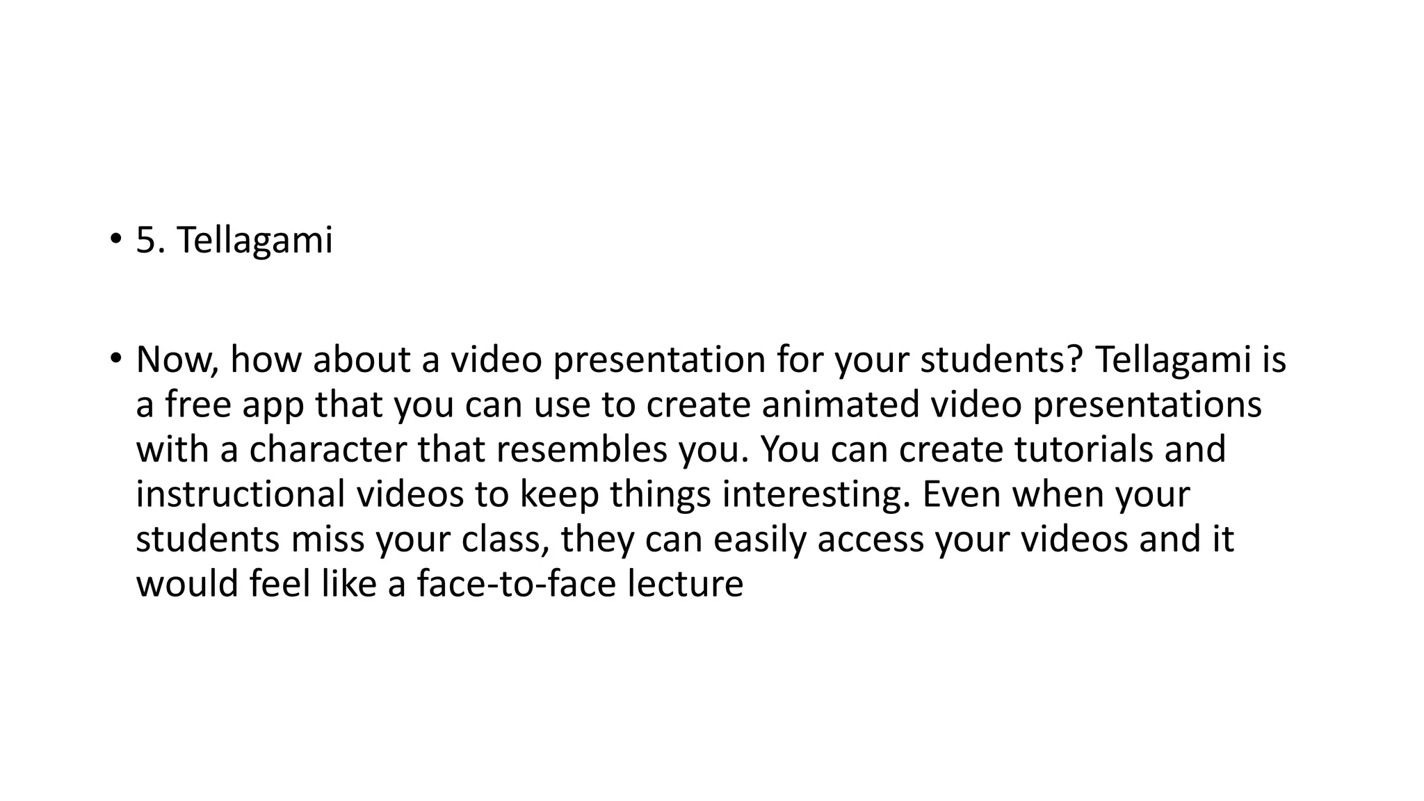 7 alternative technology in the classroom presentation tools | PPTX