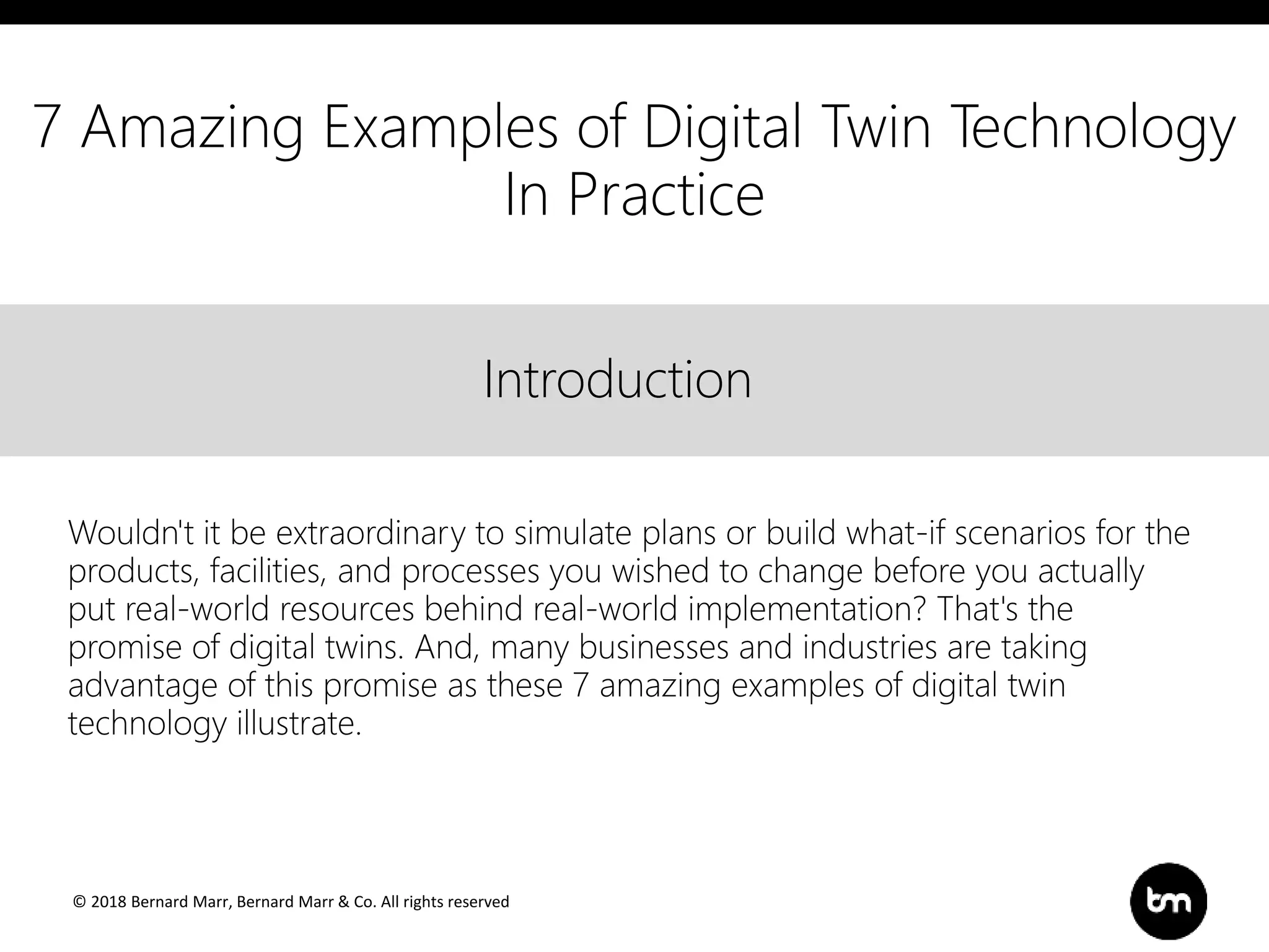 7 Amazing Examples of Digital Twin Technology In Practice | PPTX