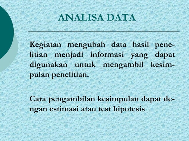 7 analisa data deskriptif | PPT