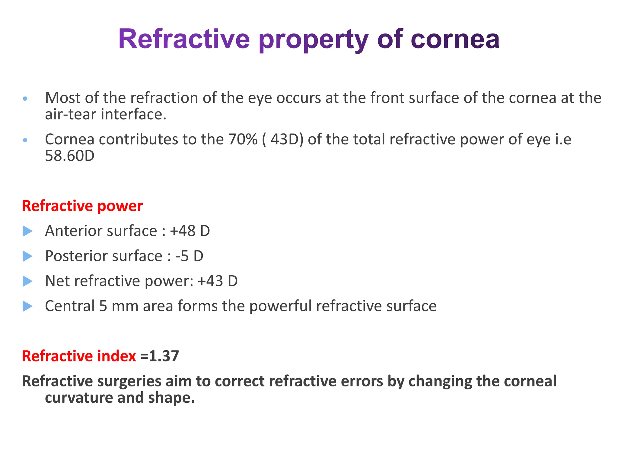 Ophthalmology anatomy of cornea Final.ppt