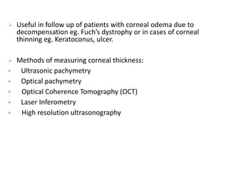 Ophthalmology anatomy of cornea Final.ppt