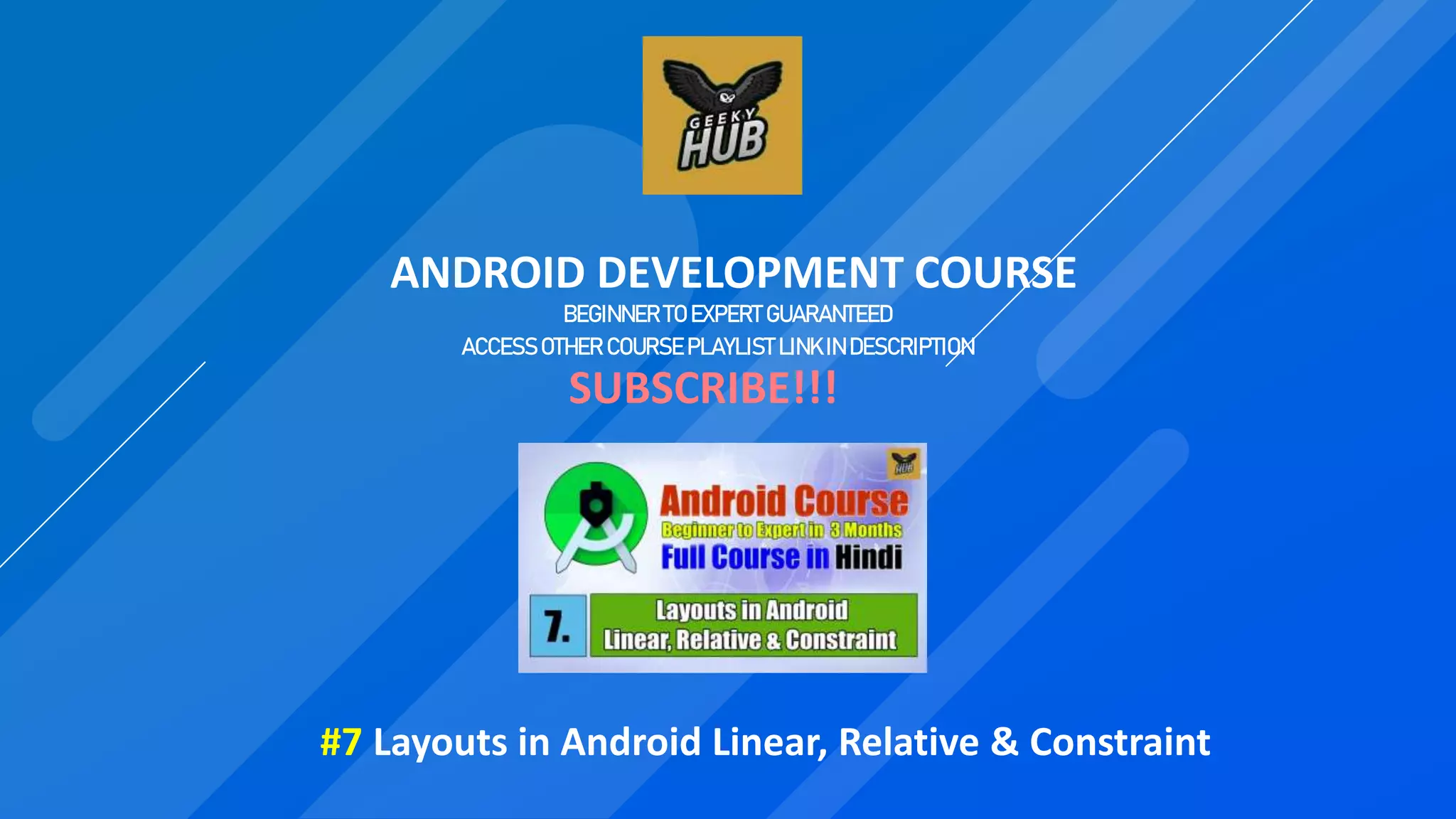 #7 Android Layouts.pptx | Computing | Technology & Computing