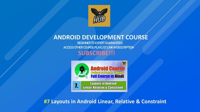 #7 Android Layouts.pptx | Computing | Technology & Computing
