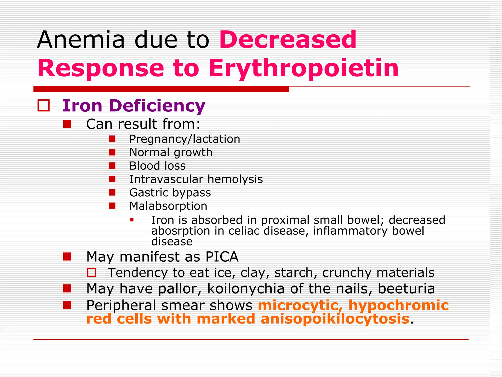7 Anemia full lecture notes for preparing exam | PDF | Blood Disorders ...