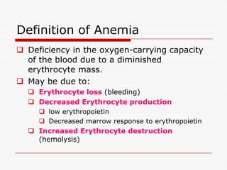 7 Anemia full lecture notes for preparing exam | PDF