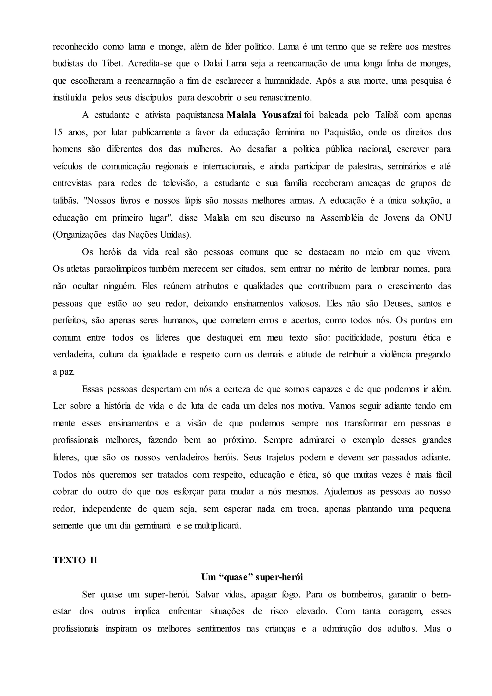 7 ano proposta de redação | DOCX