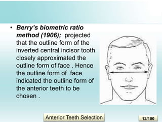 anterior teeth selection | PPTX