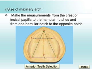 anterior teeth selection | PPTX