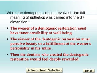 anterior teeth selection | PPTX