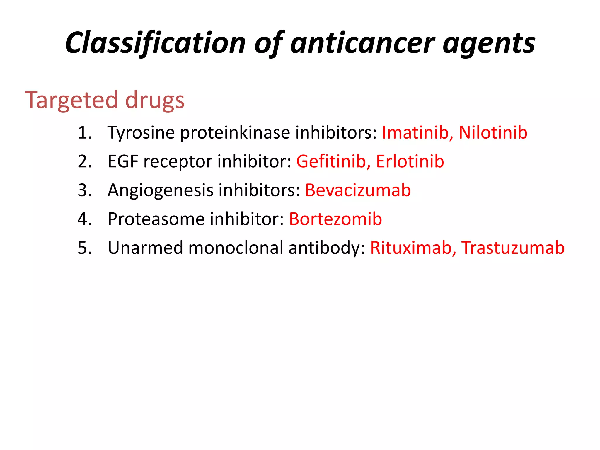 Anticancer drugs 1 introduction and classification | PPTX