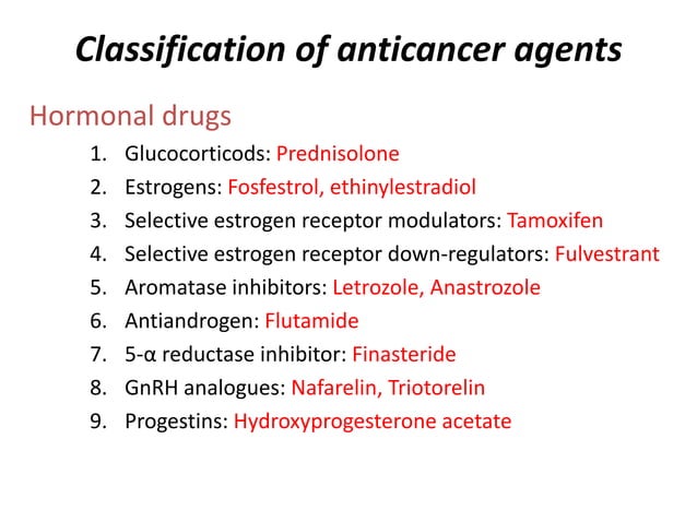 Anticancer drugs 1 introduction and classification | PPTX