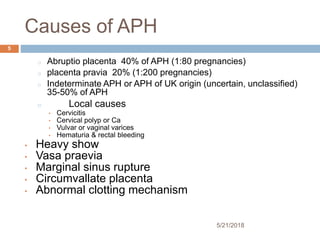 antepartal hemorrhage | PPTX