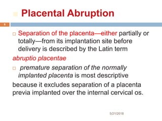 antepartal hemorrhage | PPTX
