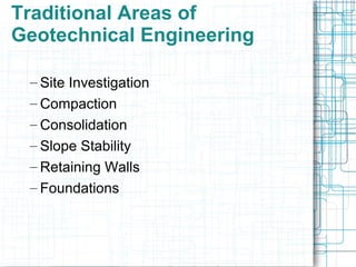 7 applications in geotechnical engineering | PPT