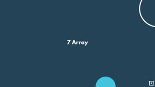 Dasar-Dasar Pemrograman - 7 Array | PPT
